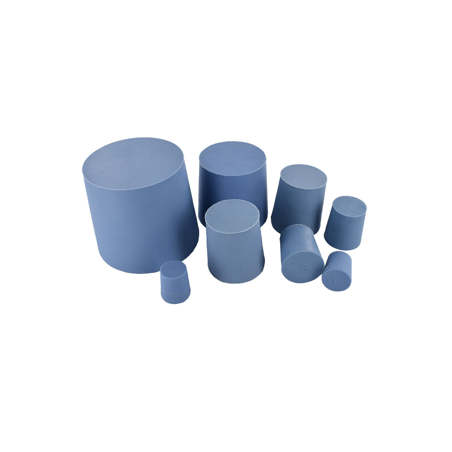Elastomer cone-shaped caps