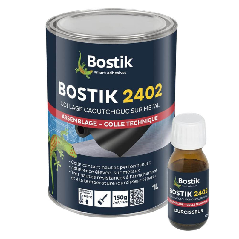 Colle Bostik spéciale caoutchouc sur métal - Hautes performances