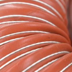 Glass fabric sheath coated with red silicone - V6