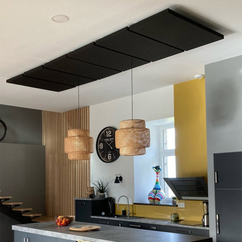 Panneau Acoustique pour Plafond et Mur Rectangle, Rectangulaire